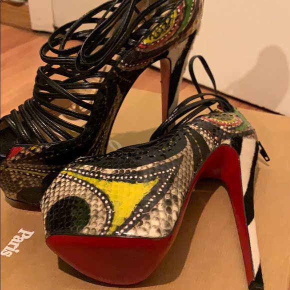 Christian Louboutin | Shoes | Christian Louboutin Zoulou 6 Python Shoe ...